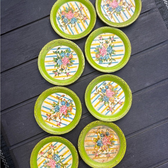 jerywil | Accents | Vintage Japanese Paper Mache Coasters | Poshmark